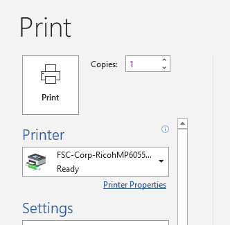 Locked Print – Forward Service