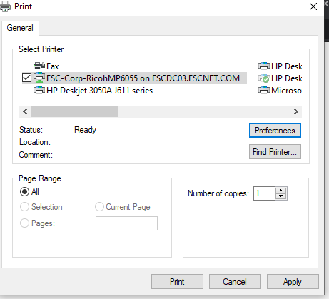 Locked Print – Forward Service