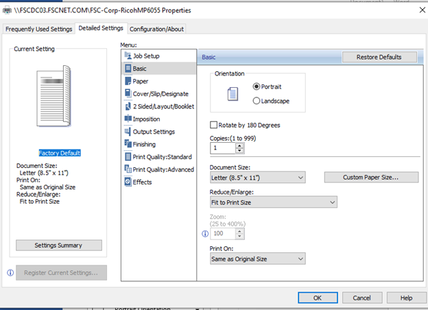 Locked Print – Forward Service