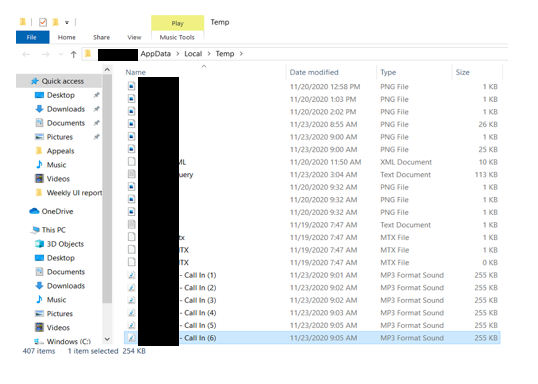 Saving an Audio File in StaffSuite – Forward Service